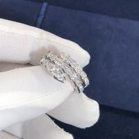 China Elegant  18K Gold  2 Row Diamonds Serpenti Viper Ring Diamond Ring Yellow Gold White Gold for sale