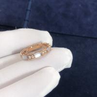 China Elegant  18K Gold Diamonds Serpenti Viper Ring Diamond With White MOP Ring Yellow Gold White Gold for sale