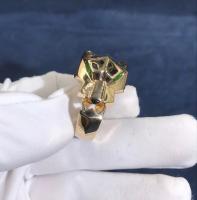 China Fine Jewelry Highend Custom Jewelry 18k Pure Gold Car Tier PanthèRe De Car Tier Ring for sale