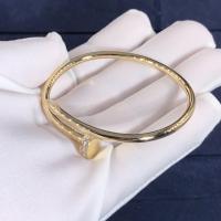 China New Fashion Jewelry Bracelet  Pure 18k Gold Cartie Juste Un Clou Bracelet With Natural Real Diamonds for sale