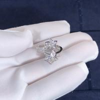 China New Fashion Fine Jewelry Pure 18k Gold Jewelry Chane L COMÈTE GÉODE  Vvs Natural  Diamonds Ring for sale