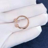 China High-End High Quality  Fine Jewelry Pure 18k Gold Jewelry Piaget Possession Open Ring Natural  Diamonds Ring for sale