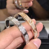 China Popular Beautiful Gorgeous Factory Made 18k Car Tier Yellow/White/Rose Gold And Natural Diamonds LOVE Bracelet for sale
