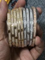 China High Quality Fashion Fine Jewelry Pure 18k Real Gold And Natural Vs Diamonds LOVE Bracelet, Small Model Paved for sale
