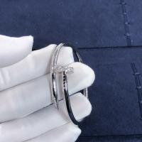 China Hot Selling High Quality Fashion Men Women Gift 18k White Gold Car Tier Juste Un Clou Bracelet for sale