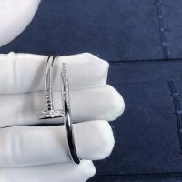 China Hot Selling High Quality Fashion Men Women Gift 18k White Gold Car Tier Juste Un Clou Bracelet for sale