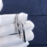 China Hot Selling High Quality Fashion Men Women Gift 18k White Gold Car Tier Juste Un Clou Bracelet for sale