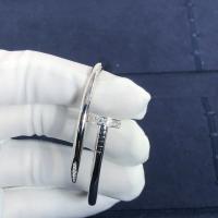 China Hot Selling High Quality Fashion Men Women Gift 18k White Gold Car Tier Juste Un Clou Bracelet for sale