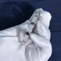 China Factory Custom Fine Jewelry 18k White Ogold LOVE Bracelet, Diamond-Paved, Ceramic Bracelet for sale