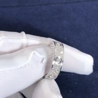 China Car Tier LOVE Ring Small Model Factory Custom Fine Jewelry 18k Pure Gold Natural Diamonds Ring for sale
