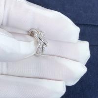 China Chau Met Fashion Hot Selling Diamond Rings 18k Gold Ring Jeux De Liens Ring Natural Diamonds Real 18k Gold for sale