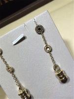 China classic  spring  gold  eardrop  18kt  gold  with white gold or  yellow gold or  pink(rose)gold for sale
