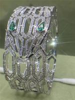 China 's  diamonds of  snake-head bracelet 18kt gold with white gold or yellow gold for sale