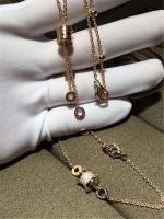 China classic mini  spring  gold  necklace 18kt gold  with white gold or  yellow gold or  pink(rose)gold for sale