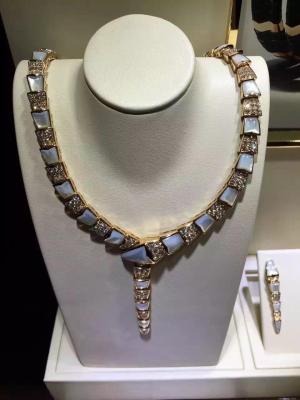 China brand jewelry gold  necklace 18kt gold  with white gold or  yellow gold or  pink(rose)gold for sale