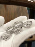 China brand jewelry simple gold ring with diamond diamonds  ring 18kt  gold  with white gold or yellow gold for sale