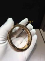 China brand  jewelry  full  diamonds bracelet in 18 kt pink gold  Also available in white and yellow gold for sale