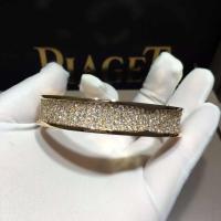 China brand  jewelry  full  diamonds bracelet in 18 kt pink gold  Also available in white and yellow gold for sale