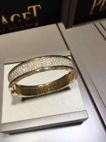 China brand  jewelry  full  diamonds bracelet in 18 kt pink gold  Also available in white and yellow gold for sale