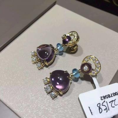 China brand jewelry earring in 18 kt gold 18k gold jewelry for sale