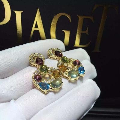 China brand jewelry gem earring in 18 kt gold 18k gold jewelry for sale