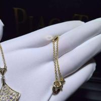 China brand  jewelry  DIVA  full diamonds necklace in 18 kt pink gold  Also available in white and yellow gold for sale
