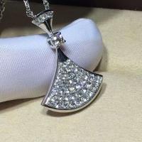 China brand  jewelry  DIVA  full diamonds necklace in 18 kt pink gold  Also available in white and yellow gold for sale