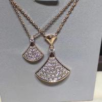 China brand  jewelry  DIVA  full diamonds necklace in 18 kt pink gold  Also available in white and yellow gold for sale