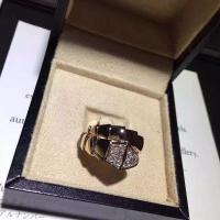 China Serpenti one-coil ring in 18 kt rose gold, set with pavé diamonds on the head. brand jewelry for sale