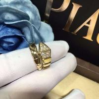 China Serpenti one-coil ring in 18 kt rose gold, set with pavé diamonds on the head. brand jewelry for sale