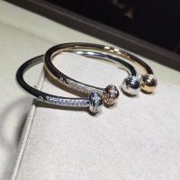 China PIAGET  brand  jewelry 18k gold Possession open bangle bracelet set with 90 brilliant-cut diamonds (approx. 1.00 ct). for sale