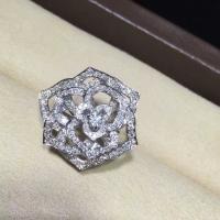 China Piaget brand jewelry Rose ring in 18K white gold set with 143 brilliant-cut diamonds (approx. 1.20 ct). for sale