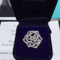 China Piaget brand jewelry Rose ring in 18K white gold set with 143 brilliant-cut diamonds (approx. 1.20 ct). for sale