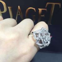 China Piaget brand jewelry Rose ring in 18K white gold set with 143 brilliant-cut diamonds (approx. 1.20 ct). for sale