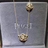 China Piaget Rose necklace brand  jewelry diamonds necklace 18kt gold for sale