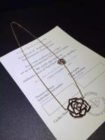 China Piaget Rose necklace brand  jewelry diamonds necklace 18kt gold for sale