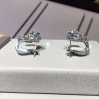 China Piaget brand jewelry 18kt  Piaget Rose earrings in 18K white gold set with 72 brilliant-cut diamonds (approx. 0.45 ct). for sale