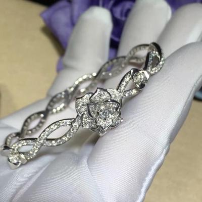 China PIAGET  brand  jewelry Piaget Rose bracelet in 18K white gold set with 190 brilliant-cut diamonds (approx. 1.32 ct). for sale
