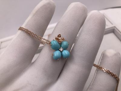 China Brand jewelry necklace 18K Gold real Diamond for sale