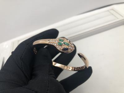 China brand  jewelry  snake  bracelet in 18 kt pink gold with diamonds Also available  white and yellow gold（1） for sale