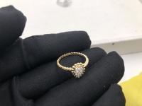 China brand jewelry diamonds ring  18kt gold   with yellow gold or white gold for sale