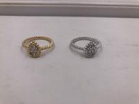 China brand jewelry diamonds ring  18kt gold   with yellow gold or white gold for sale