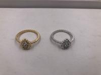 China brand jewelry diamonds ring  18kt gold   with yellow gold or white gold for sale