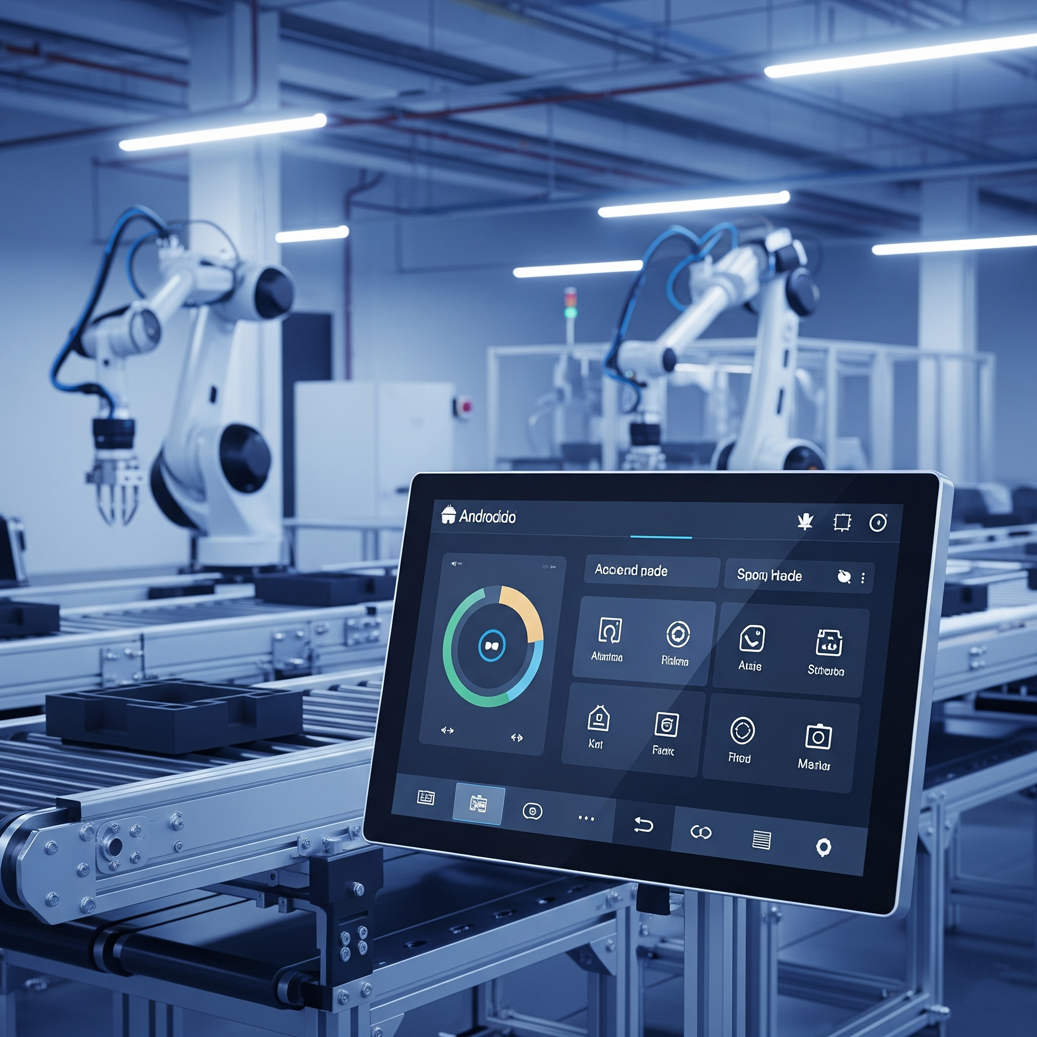 MES system with touch display interface