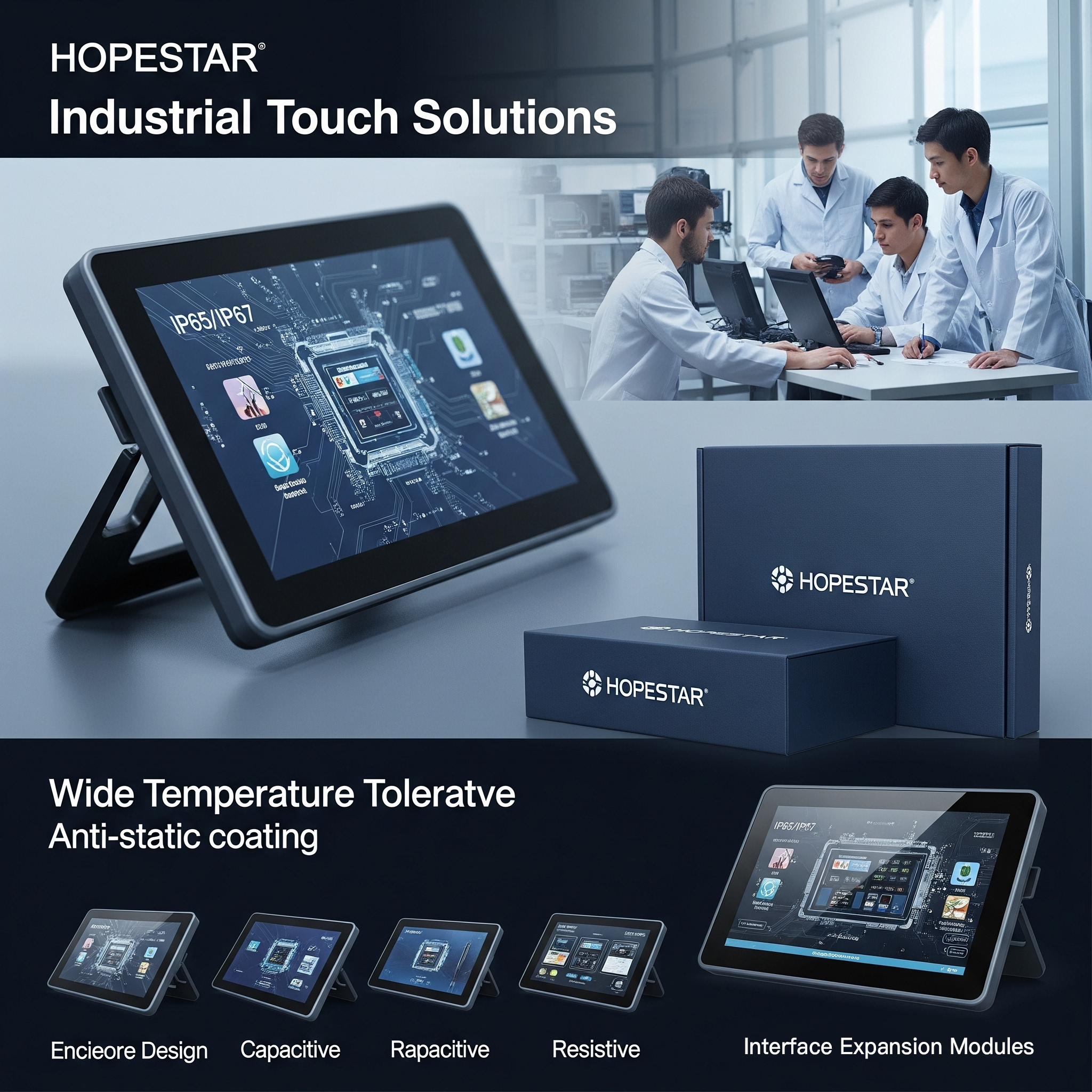 Hopestar industrial touch display solutions