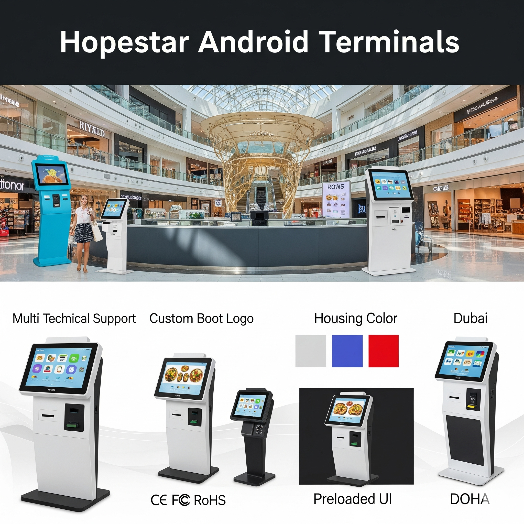 Hopestar Android POS terminal features