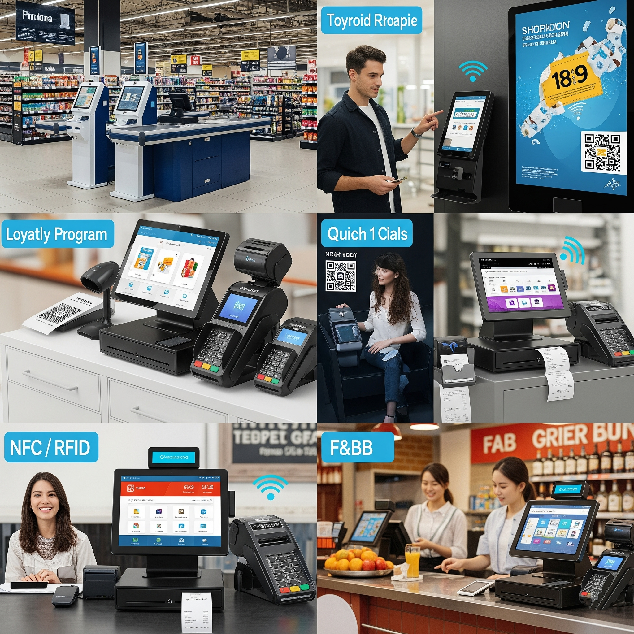 Android POS terminal in retail environment