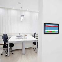 China 10.1-Inch RK3399 CPU Meeting Room Booking Tablet with Dual-Side LED Indicators and PoE Support for sale