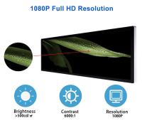 China 21-Inch Bar Type LCD Digital Signage with 1920x360 Resolution and Android 11 System for Wall Mounted Advertising for sale