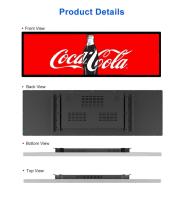 China 28 Inch Stretched Bar LCD Display - 1920x1080 HD Advertising Digital Signage with RK3566 CPU for sale